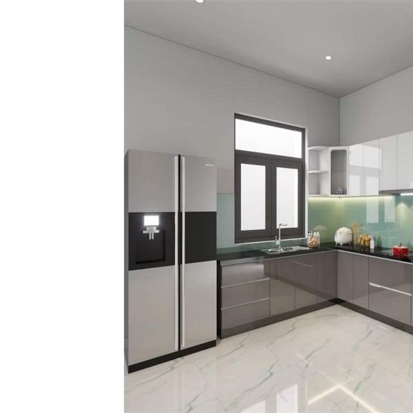 Tủ Bếp Chữ L Tủ bếp bằng nhựa laminate TB262